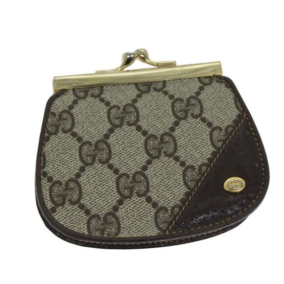 Gucci | Bags | Gucci Gg Supreme Coin Purse Pvc Beige | Poshmark